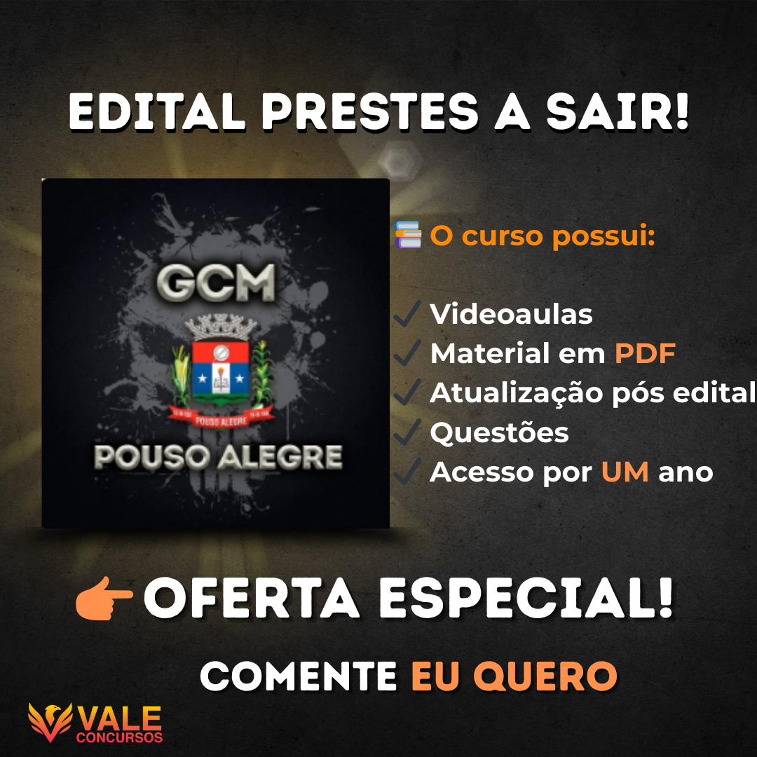 Curso Preparatório GCM Pouso Alegre–MG: comece sua preparação agora ...